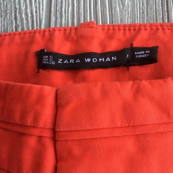 Zara | Pants & Jumpsuits | Zara Womens Rust Red Slim Fit Jeans Pant ...
